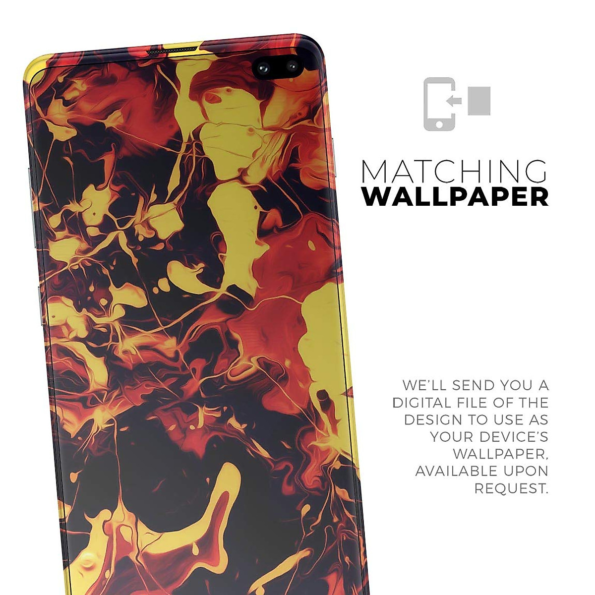 DesignSkinz Blurred Abstract Flow V7 Protective Vinyl Decal Wrap Skin Cover Compatible with The Samsung Galaxy S20 (Screen Trim & Back Glass Skin)