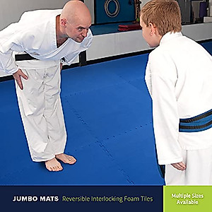 IncStores 7/8" Thick Reversible Eva Foam Exercise Mat - 3'x3' Interlocking at Home Workout Equipment Tiles for Yoga, MMA, Wrestling, BJJ & Jiu Jitsu | Black/Gray, 6 Tiles (24 Sq/Ft)