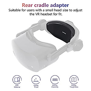 VR Head Rear Pad Replacement for HP Reverb G2 and Valve Index VR Headset Memory Foam Back Sponge Adjustable Portable Cradle Fit Small Head（Compatible with More Similar VR Headset）