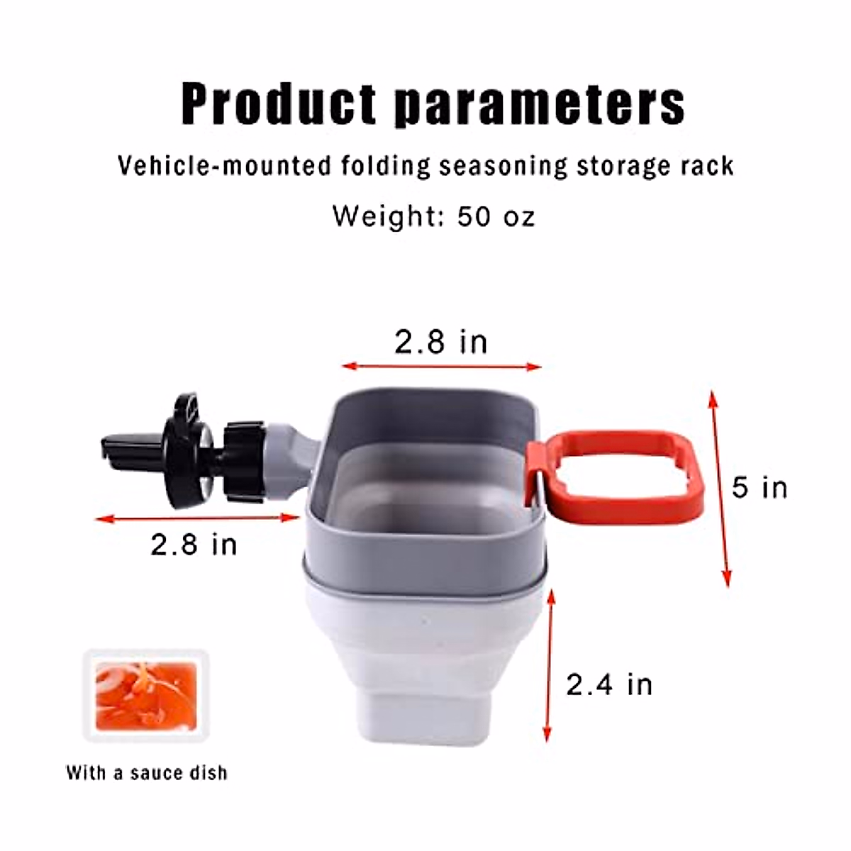 Dip Clip Car Sauce Holder for Dipping sauces and kechup |French Fry Burger Combo Pack Dip Clip Sauce & French Fries Holder for Car