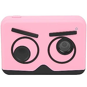 Kids Camera, 2.0 Inch IPS Color Screen Children Digital Camera Cute Handheld Video Recording Camera Mini Cartoon Camera Toy,Festival Gift Birthday Present for Kids (Pink)