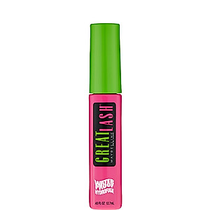 Maybelline New York Great Lash Waterproof Mascara Makeup, Brownish Black, 2 Count