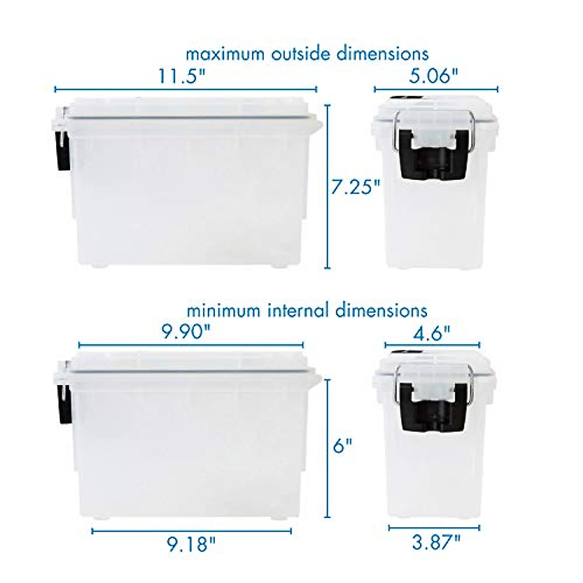 Logix 12535 Stackable Craft Storage Box with Handle, Locking Art Supply and Flambeau Outdoors 6009TD Lil' Brute Fishing Tackle and Gear Box with Lift-Out Tray