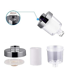 Water Outlet Purifier Kits Universal Faucet Filter for Kitchen Bathroom Shower Household Filter PP Cotton Element, 5-Micron Water Filter Filtration System. (1 Set)