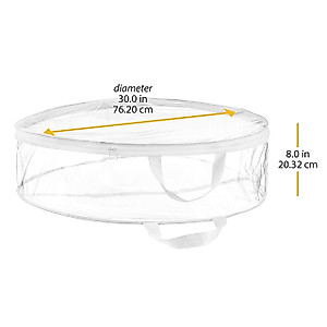 Whitmor Clear Everyday Wreath Bag, 30 Inch