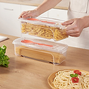 Microwave Pasta Cooker with Strainer Heat Resistant Pasta Steamer with Lid Spaghetti Noodle Cooking Box Kitchen Accessories