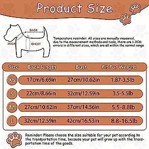 Dog Sweater Small Dog Sweater Dog Clothes for Small Dogs Girl Kitten Clothes Cat Sweater XXS Dog Clothes Puppy Clothes for Small Dogs Boy Puppy Clothes Extra Small Dog Clothes Xs 2 Pieces