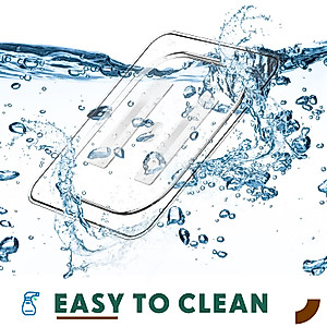 Yinkin 12 Pcs Polycarbonate Food Pan Lids with Handle, 1/6 Size Clear Hotel Pan Lid Plastic Hotel Pan Cover for Restaurant Food Container and Storage, 6.9 x 6.3 Inch