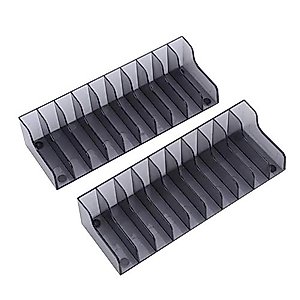 SALUTUY CD Storage Bracket, Large Capacity More Precise Dust-Proof Game Card Box ABS 2 Pcs for Pro Game Consoles for/Slim/PRO