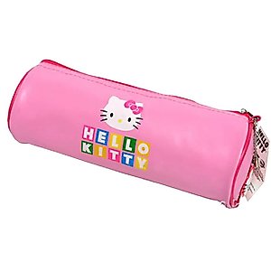 Bandal & Neoul KITTY's Pretty in Pink Pouch - Multifunctional Case as Pencil Caddy and Makeup Pouch