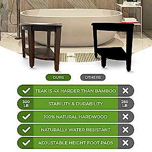 Decoteak Teak Corner Shower Bench (Non Assembled)