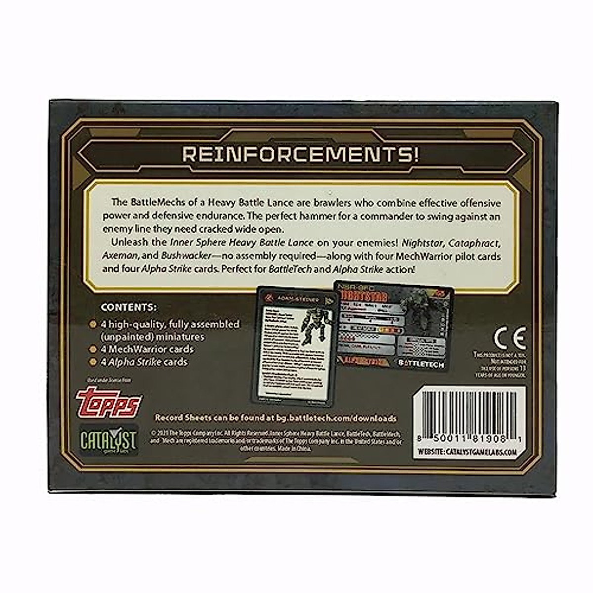 BattleTech Mini Force Pack: Inner Sphere Heavy Battle Lance