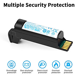 CBQ 3150 mAh BT-000317-01 Replacement Battery for Zebra DS22 DS2278 Series Barcode Scanners,BTRY-DS22EAB0E-00,Li-ion