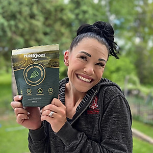 Pure Choice Whey Organic Greens Superfood Powder, USA Grown - Kale, Alfalfa Grass, Wheatgrass, Barley Grass, Astragalus, Spirulina, Oat Grass & Chlorella, USA Grown (10.6 oz, 1 Month Supply)