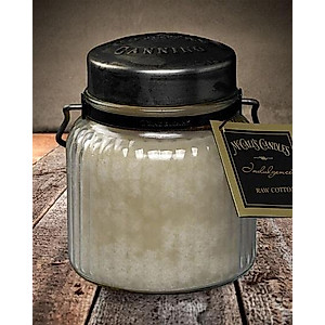 McCall's Candles | Raw Cotton| Highly Scented & Long Lasting | Ribbed Indulgence Jar | Hand Crafted Metal Lid with Strap and Handle| Premium Wax & Fragrance | Made in The USA | 18 oz