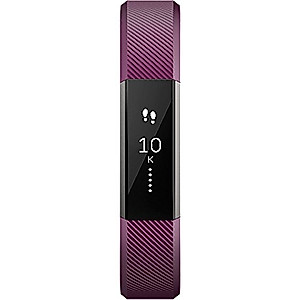Fitbit Alta Fitness Tracker, Silver/Plum, Small (5.5 - 6.7 Inch) (US Version)