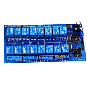 16 Channel 24V Relay Module Board with Optocoupler Power Supply ARM DSP