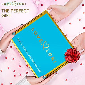 LOVE, LORI Foot Care Kit - 8-Piece Relaxing Spa Set for Women, Moisturizing & Hydrating, Natural Ingredients