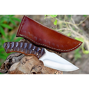 Handmade 1095 Carbon Steel Hunting Knife With Sheath Fixed Blade Camping,Outdoor knifes Bushcraft Skinner Knife For Men