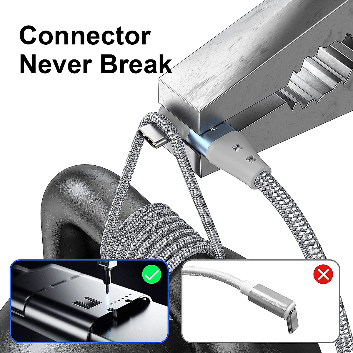 Uiwhsow Link Cable 13ft/4m, USB3.0 A to USB Type C Cable 90 Degree 5Gbps Fast Data Transfer USB C Charging Cable