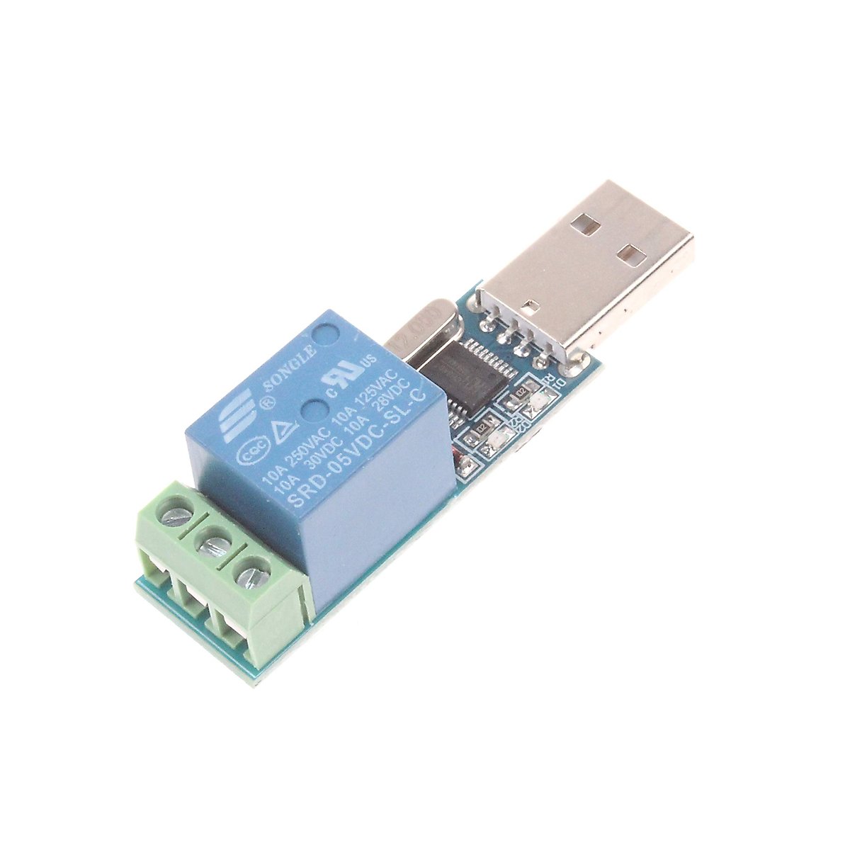 NOYITO 1-Channel USB Relay Module USB Intelligent Control Switch USB Switch (1-Channel USB)