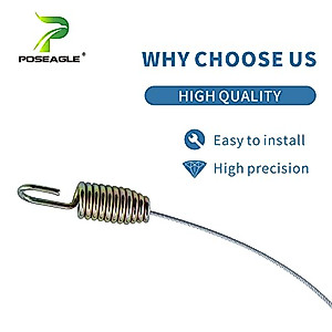 POSEAGLE 946-04007 Cable Replaces MTD 746-04007 Cable, MTD 946-04007 Cable 946-04007 for MTD Craftsman 2-Stage Yard Machines and Troy-Bilt 5524 Storm Snow Throwers