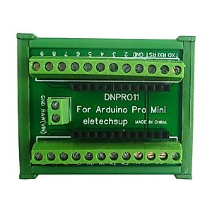 DIN Rail Mount Adapter Module for Arduino Pro Mini Board DIY PLC Industrial Cont (1)