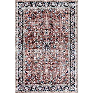 Novogratz by Momeni Rugs Doheny Polyester Rust Area Rug 7'6" X 9'6" (DOHENDOH-1RST7696)