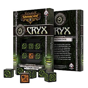 Q WORKSHOP Warmachine Cryx Faction RPG Dice Set 6 x D6