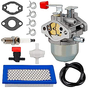 Ferilter 0C1535ASRV Carburetor 78601 Air Filter Kit for Generac 4000XL Parts 4000 EXL Nikki 97747 C1535 GN220 GH220HS W436BRE T44 35PDS396829 0C1535AESV Sears Troy Built Portable 7.8HP Generators