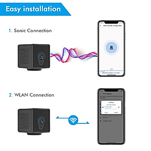 Jayol 2022 Hidden Camera Detector, Mini Spy Camera with Audio, HD 4K Wireless Hidden Live Stream, Night Vision and Motion Activated Spy Cam Nanny Cam, Security Camera for Home and Outdoor