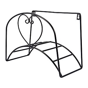 Hose Wrought Iron Frame Bling Accessories for car Heavy Duty Garden Hose Hanger Hose Holder Hanger Garden Hose Rack Water Hanging Hooks Outdoor Hose Wall Mount Metal Hook up Work