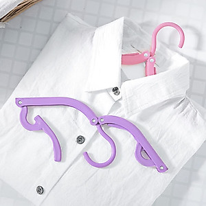 12pcs Travel Folding Hanger Household Multifunctional Portable Hanger