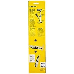 Topeak Road Morph G Bike Pump with Gauge, Black, Silver, Large x w x h ﻿35 x 5.7 x 2.8 cm/ 13.8” x 2.2” x 1.1”, TRP-3G