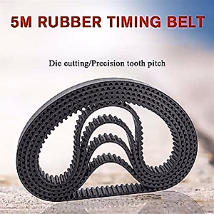 Geeyu HTD Rubber Timing Belts 990-5M-22, 18/20/25mm Width Closed Loop Belts, C=990mm, Arc Tooth Conveyor Belts, 198T, Pulley Belt (Length : 990-5M, Width : Width 28mm)