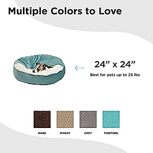 Best Friends by Sheri Cozy Cuddler Ilan Microfiber Hooded Blanket Cat and Dog Bed in Tide Pool 23"x23"