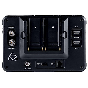 Atomos Shinobi 7" Full HD IPS Touchscreen HDR Photo and Video Monitor, Supports 4K HDMI Input with Atomos Power Kit 2x 5200mAh Battery, Cloth
