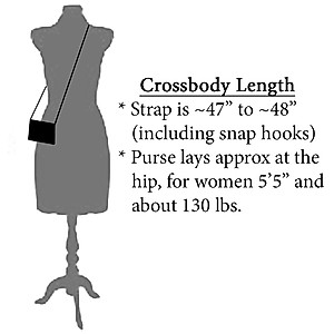 5/8” Cognac Brown Adjustable Replacement Cross Body Handbag Purse Strap (5/8" Cognac Brown/Nickel Tone)