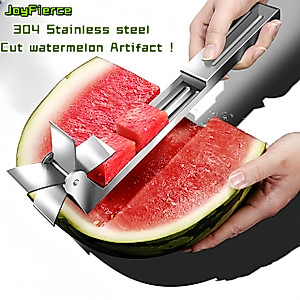 JoyFierce Watermelon Windmill Cutter watermelon cutter slicer tool Slicer 304 stainless steel Fruit knife Watermelon Quickly Cut Tool Kitchen Gadgets with