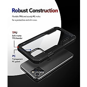 MOBOSI Vanguard Armor Designed for iPhone 11 Pro Max Case, Rugged Cell Phone Cases, Heavy Duty Military Grade Shockproof Drop Protection Cover for iPhone 11 Pro Max 6.5 Inch 2019, Matte Black