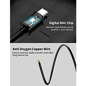 USB C Headphones for Samsung S24 S23 Ultra S22 S21 FE S20 A54 A53 Note 20 10+ Wired Earbuds Noise Canceling in-Ear Type C Earphone with Microphone Stereo Bass for iPhone 15 16 Pixel 8 7 6, Metal-Grey