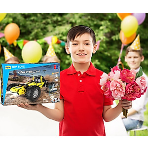 STEM Building Toys Remote Control Car Boys Girls Birthday Xmas Gifts Aged 6 7 8 9 10＋Early Science Engineering Learning Technic Sets Buggy 522 pcs