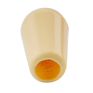 Musiclily Pro Inch Size Thread Plastic Guitar 3 Way Toggle Switch Tips LP Switch Caps Switch Knobs for USA Les Paul Pickup Selector Switchcraft Switch, Cream(2 Pieces)