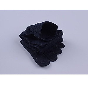 FeelMeStyle 5 Pack Men Boot Long Toe Socks Men's Cotton Leg Warmers Five Fingers Toe Socks