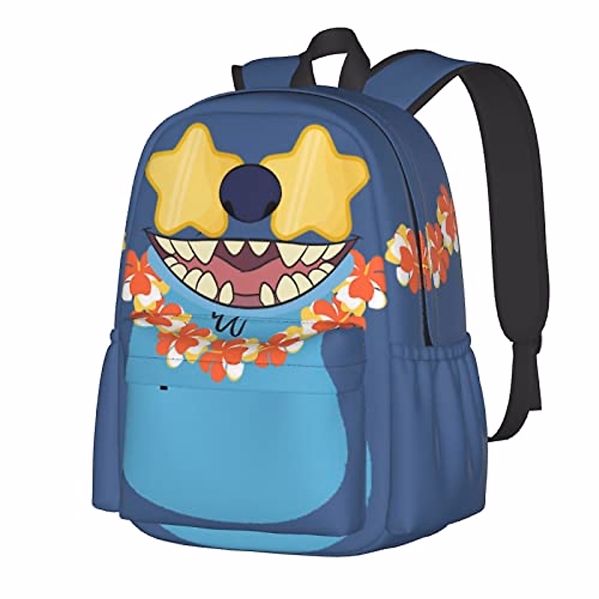 Anime Backpack for Girls & Boys, Canvas Casual Fashion 3D Print Laptop Bag Large 17 Inch Backpack,Blue Grey