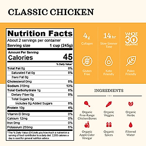 Kettle & Fire, Bone Broth, Chicken, 16.9 Oz