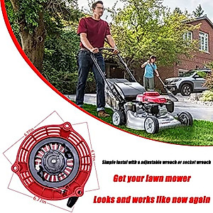 GCV160 Pull Start Recoil Starter Compatible with Honda GCV135 GCV160 EN2000 HRU19 GC135 GC160 Parts