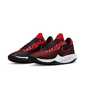 NIKE Men's Sneaker, Black University Red Gym Red, 12.5