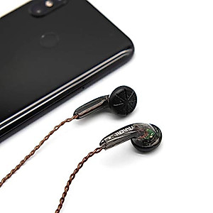 FAAEAL Headphones Iris 2.0 Without Mic Version,Wired Earphones with 3.5mm Plug,Durable Wired Ear Buds with Dynamic Crystal Clear Sound,Good Bass Earbuds,for Smartphones/PC/Tablet and More (Black)