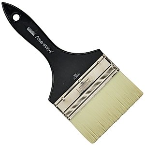 Liquitex 1300704 Professional Freestyle Large Scale Brush, Broad Flat/Varnish 4-inch, Short Handle